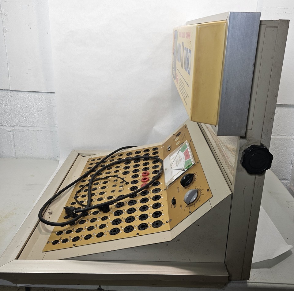 Vintage Self Service Tube Tester Store Display Cabinet | eBay