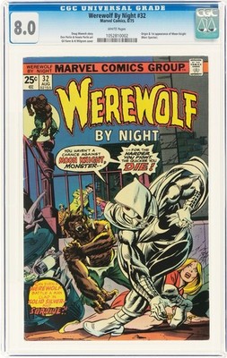 Werewolf by Night #32 CGC 8.0 Marvel 1975 1st Moon Knight Marc Spector ...