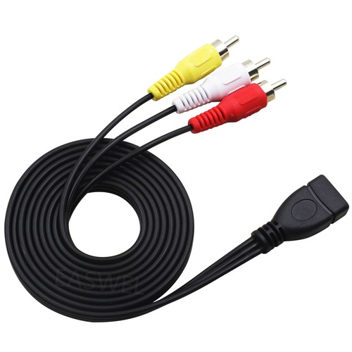 1,5 M Usb a Buchse auf 3 Cinch Cinch Av Kabel,Pc Tv Aux Audio Video ...