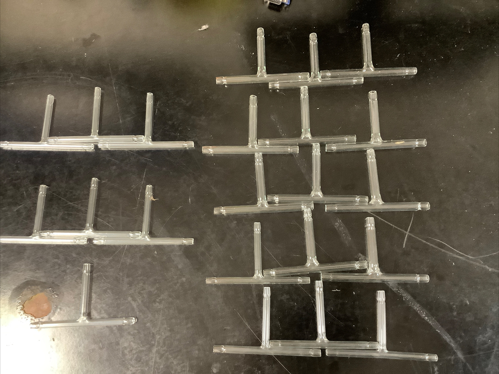 Lot of 22 Lab Glass T Shape Connector Tube | eBay