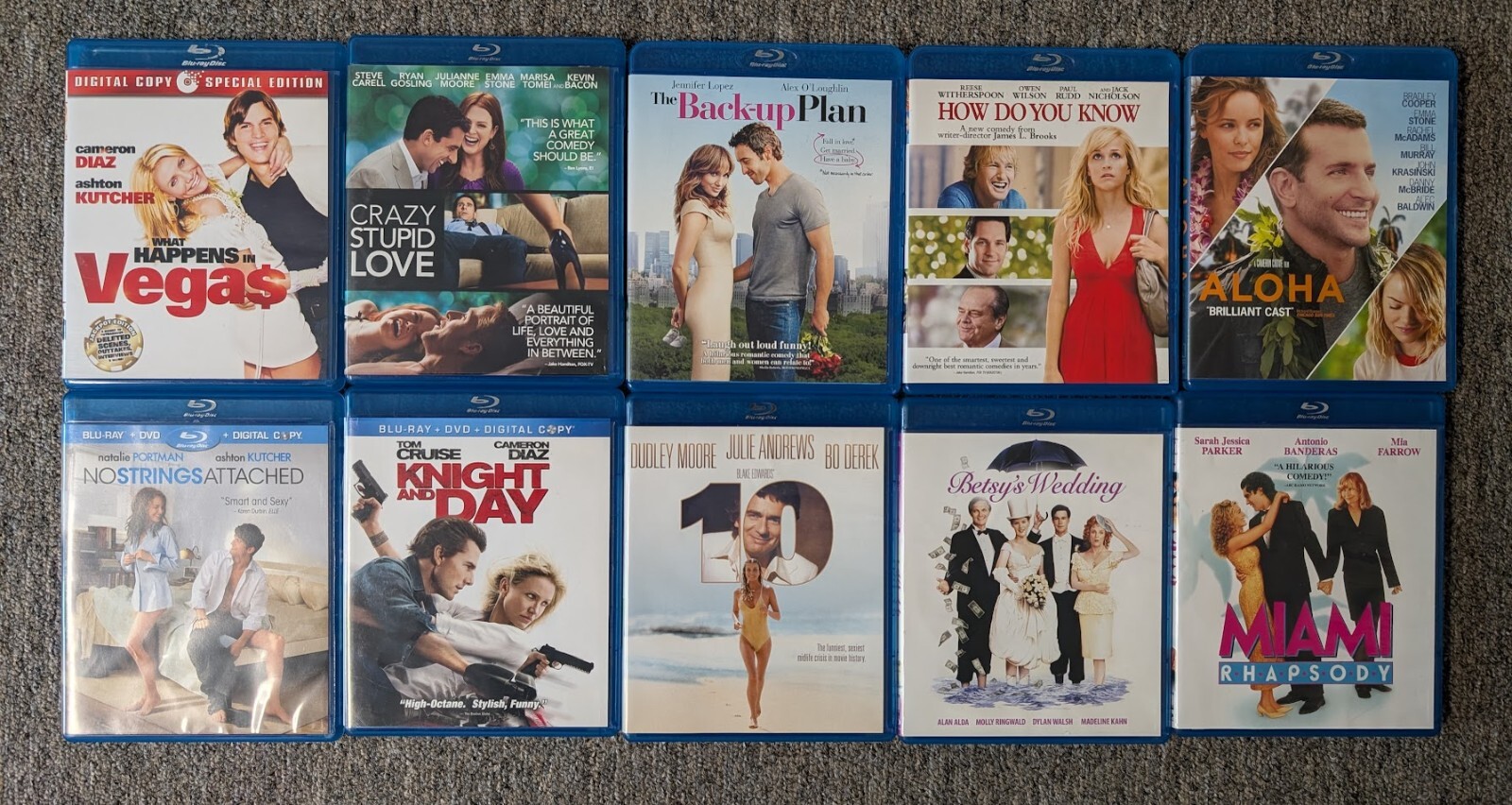 Lot Of 10 Romantic Comedy Blu-ray Rom-Com Movies | eBay