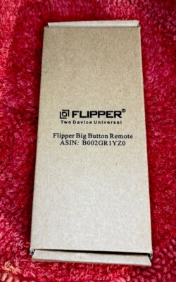Flipper Big Button Universal TV Remote for Seniors - 2-Device Control ...