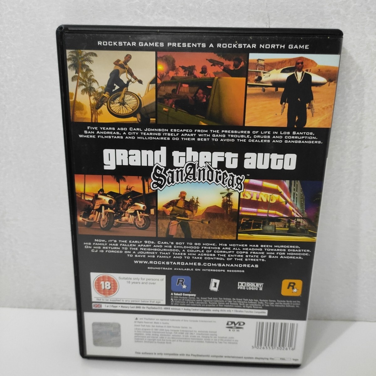 PS2 Sony GTA Grand Theft Auto - San Andreas - PAL- Complete map And ...
