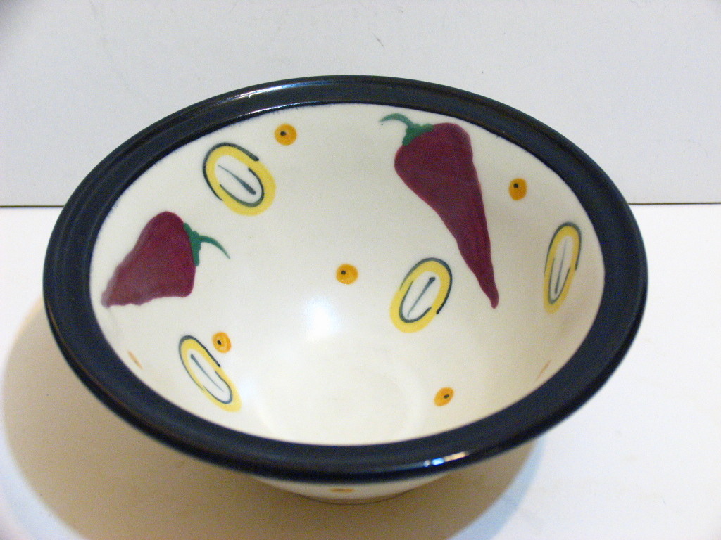 Kelly Swope Signed Pottery Soup or Cereal Bowl 7" x 3" Art Pottery | eBay