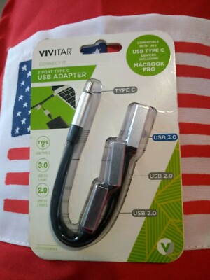 Vivitar 3 Port Type C USB Adapter | eBay