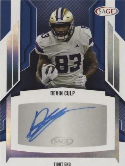 2024 SAGE HIT Low Series - Autographs Devin Culp #A-DC4 Silver (AU, RC ...