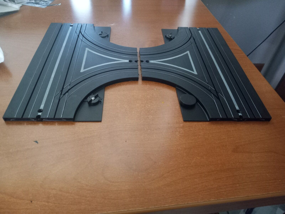 Vintage Aurora Model Motoring Track Slot Car Junction Turnout Pair Lot ...