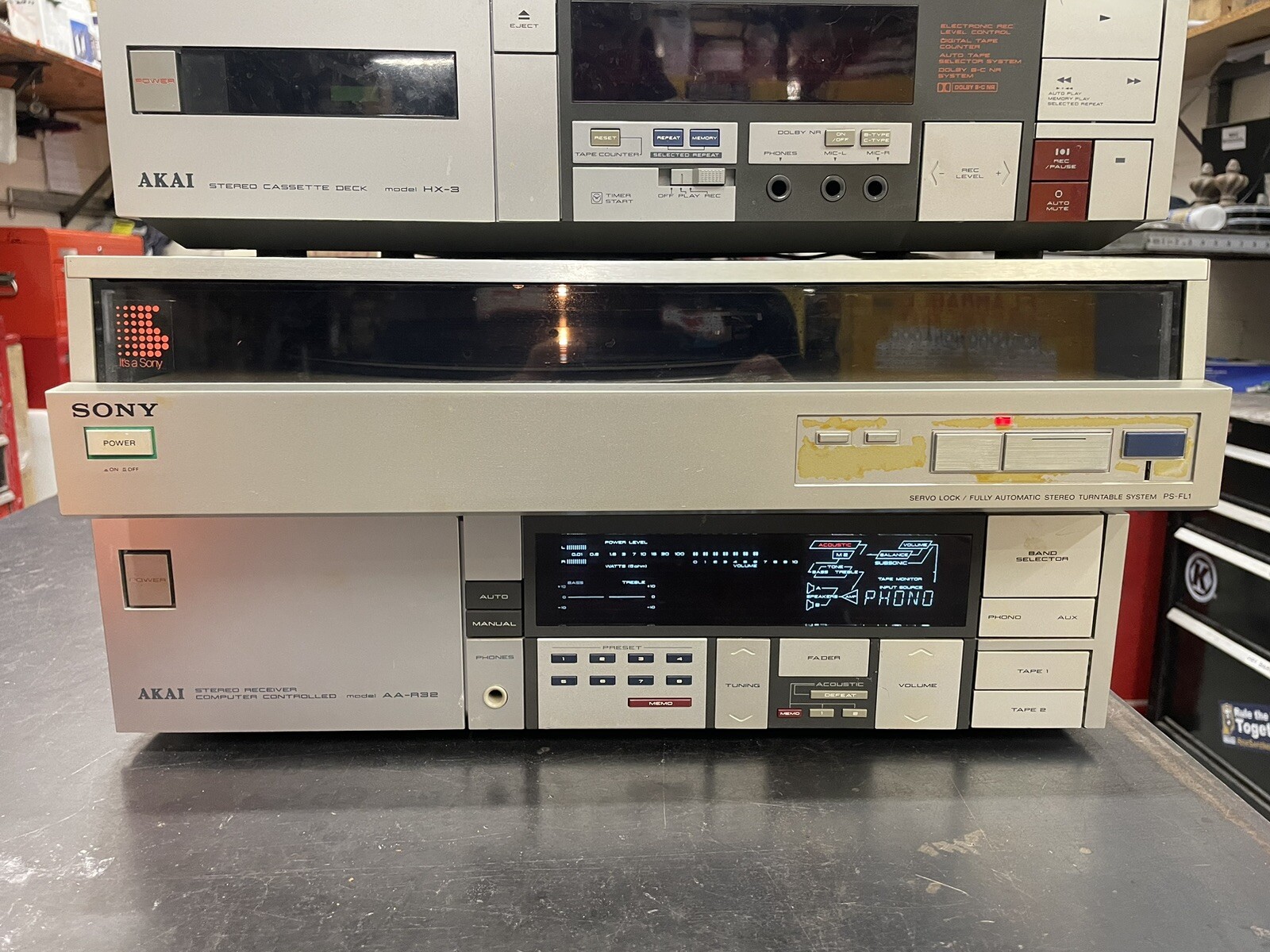 Vintage Sony Ps-fl1 Fully Automatic Front Loading Turntable for sale ...