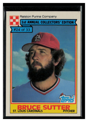 1984 Topps Ralston Purina #24 Bruce Sutter | eBay