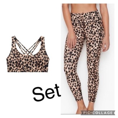 Victoria's Secret leopard print gym set (size 16~XL) | eBay