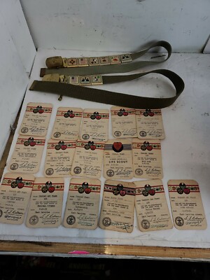 1950's BSA Membership & Merit Badge card certificate Troop 150 & 2 ...