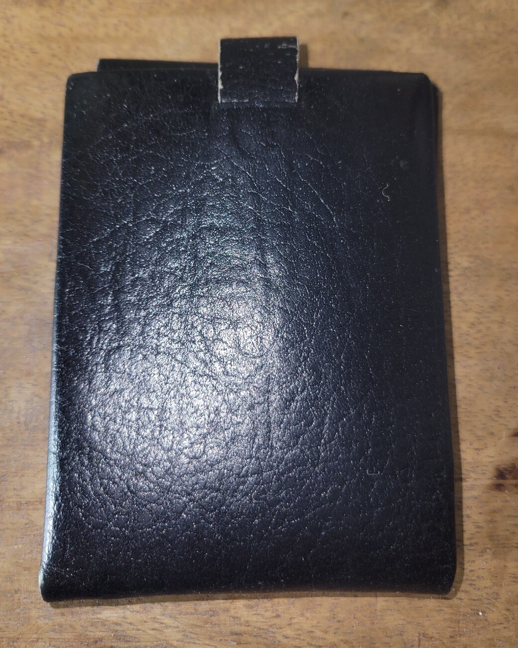 Vintage Shortrip Luggage Black Leather Vintage Wallet Bifold Unisex Cow ...