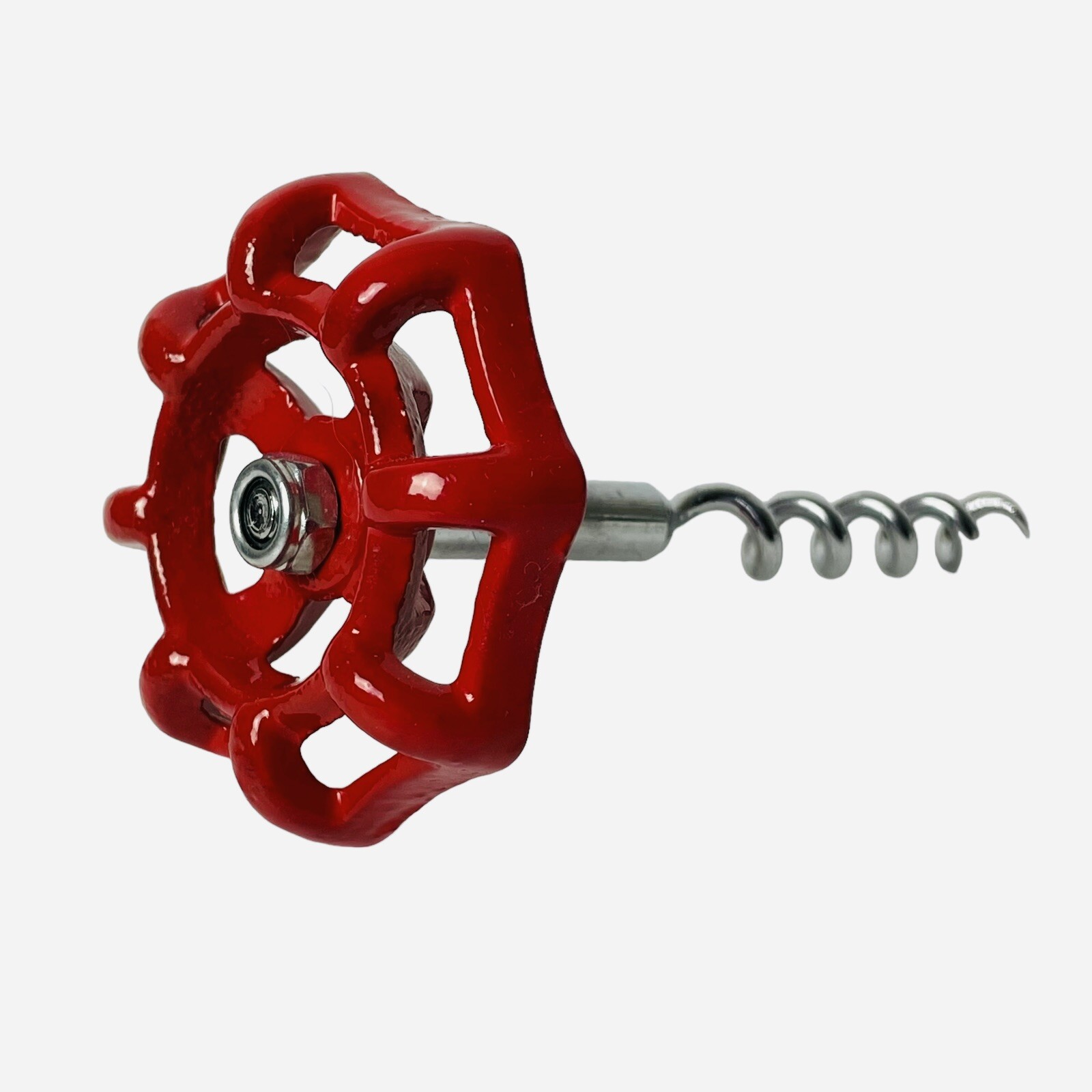Faucet Valve Spigot Design Corkscrew Wine Bottle Opener Red Enamel on ...