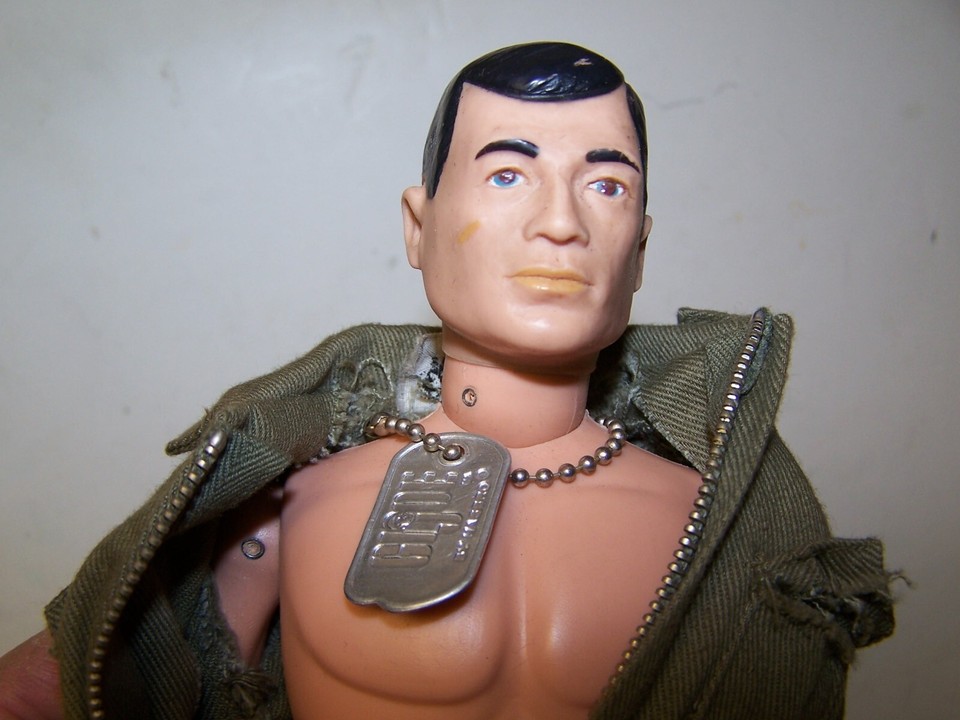 1964 Vintage Slotted Shoulders TM GI Joe Hasbro w/ FOOTLOCKER ...