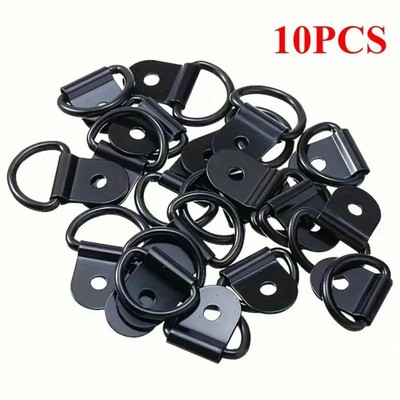10 Heavy Duty Tie Down Hooks–Anchor Eye D-Ring Lashing Loops for ...