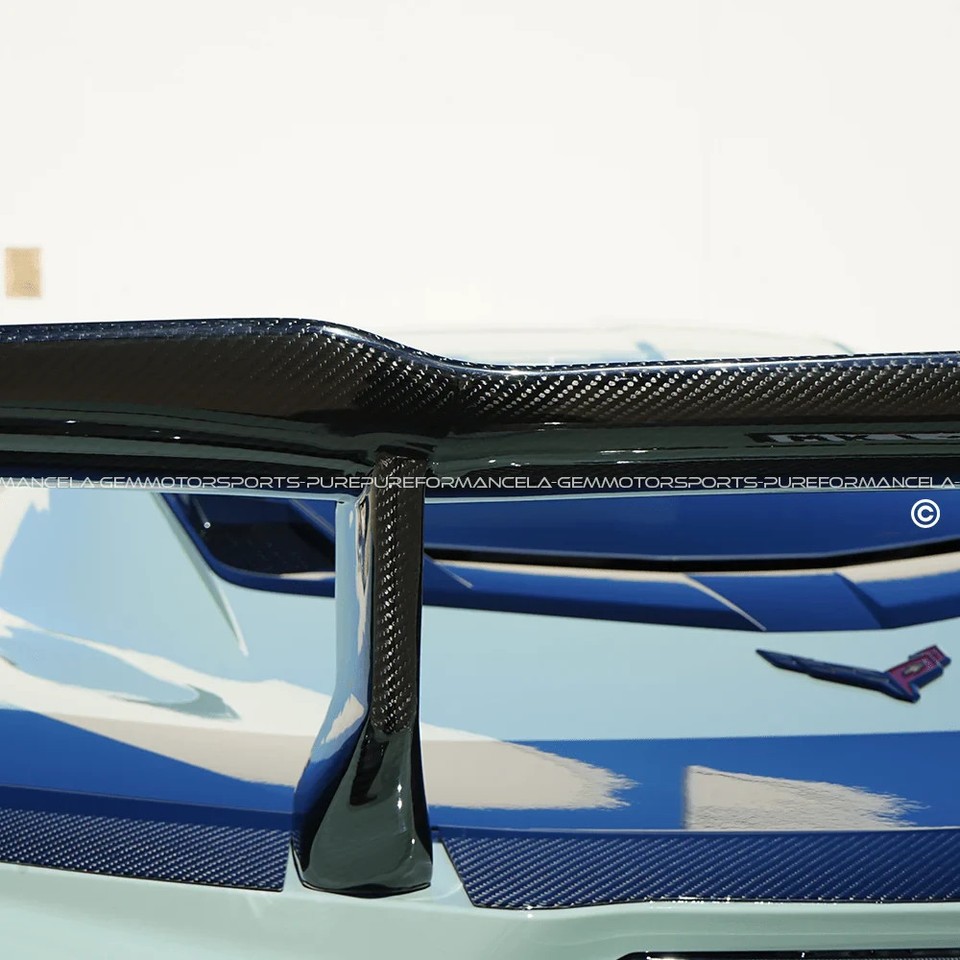 Pure Performance High Wing Carbon Fiber ZR1 ZTK CF Style for C8 Z06 ZR1 ...