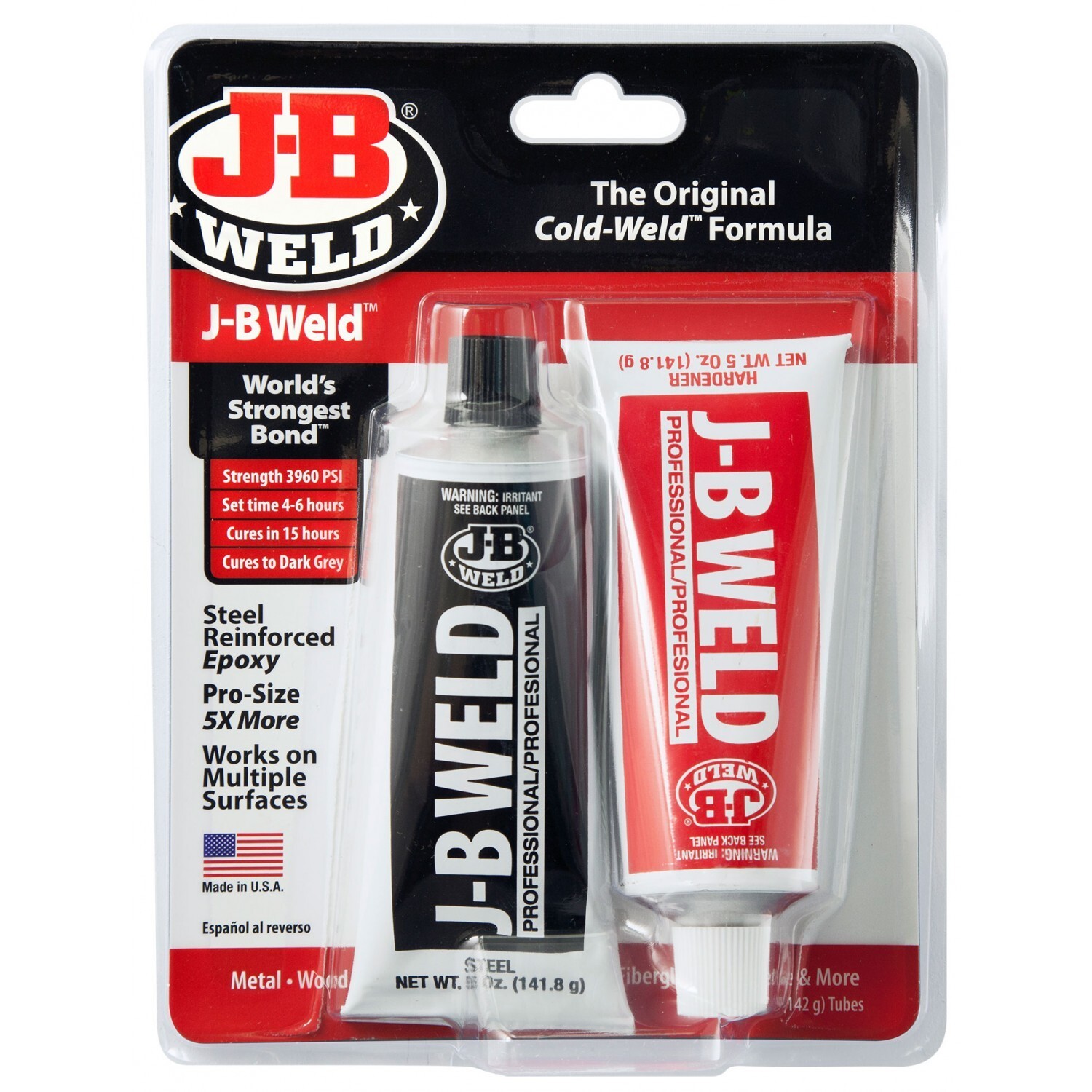 JB Weld Original Cold Weld Steel Reinforced Epoxy Twin Tube Metal ...