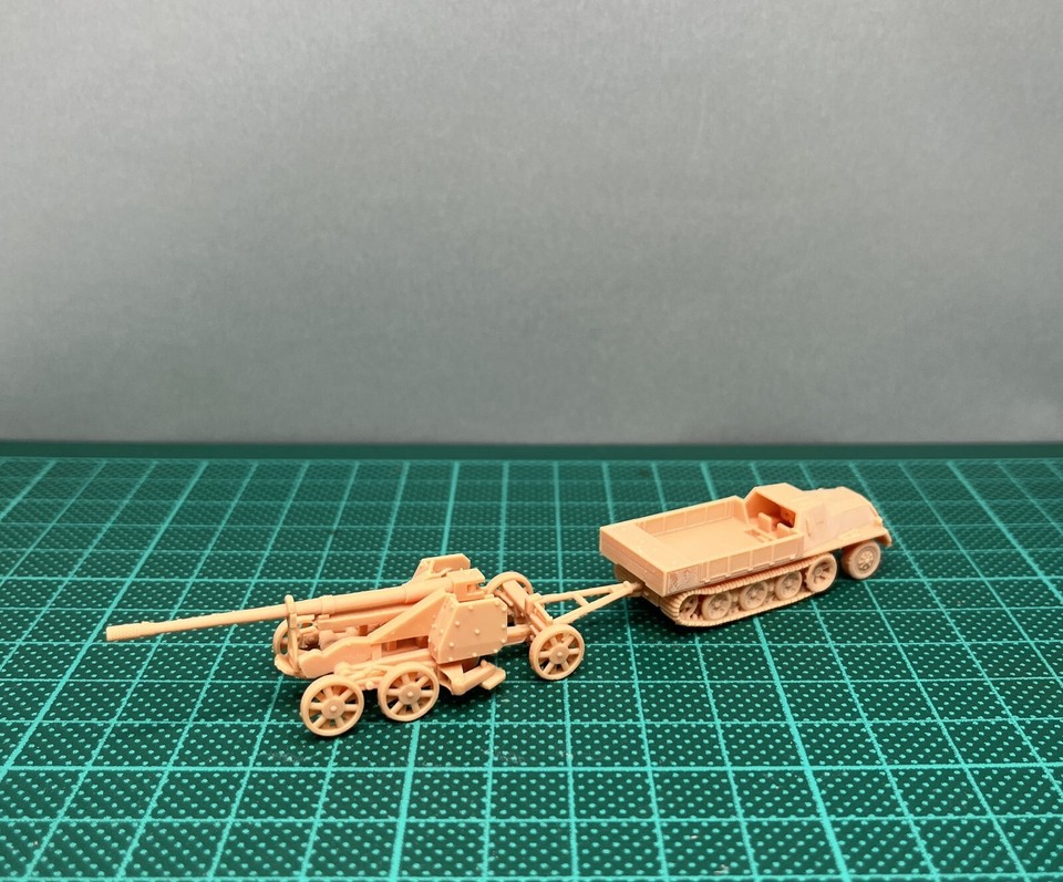 1/144 WWII German SWS /w 128mm PAK 44 Rheinmetall Resin Kit #GER695 | eBay
