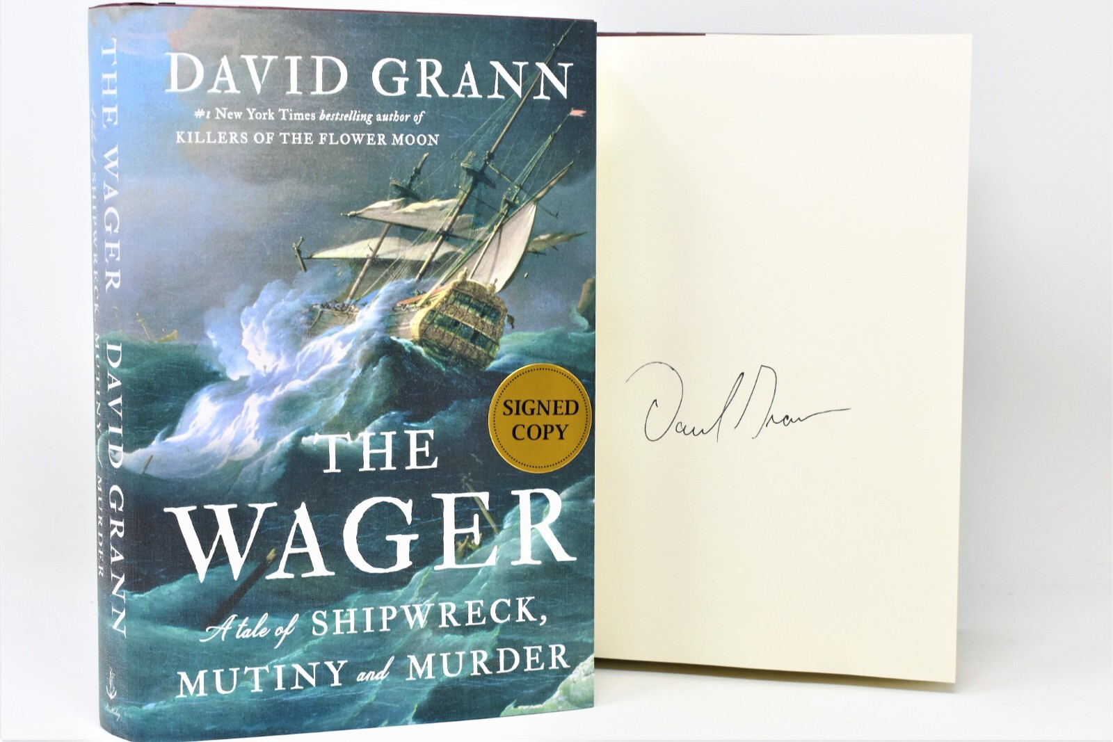 !SIGNED 1/1! The Wager AUTOGRAPHED David Grann (Killers of the Flower ...
