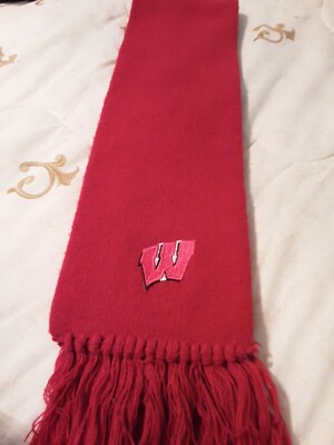 Wisconsin Badger Winter Neck Scarf With "W" Logo | eBay