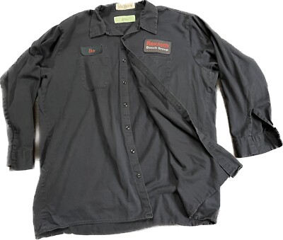 Bosch Rexroth Patch Striped Mechanic WORK SHIRT Rockabilly Punk 3XL ...