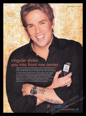 Cingular Wireless 2000s Print Advertisement Ad 2006 Mark McGrath Sugar ...