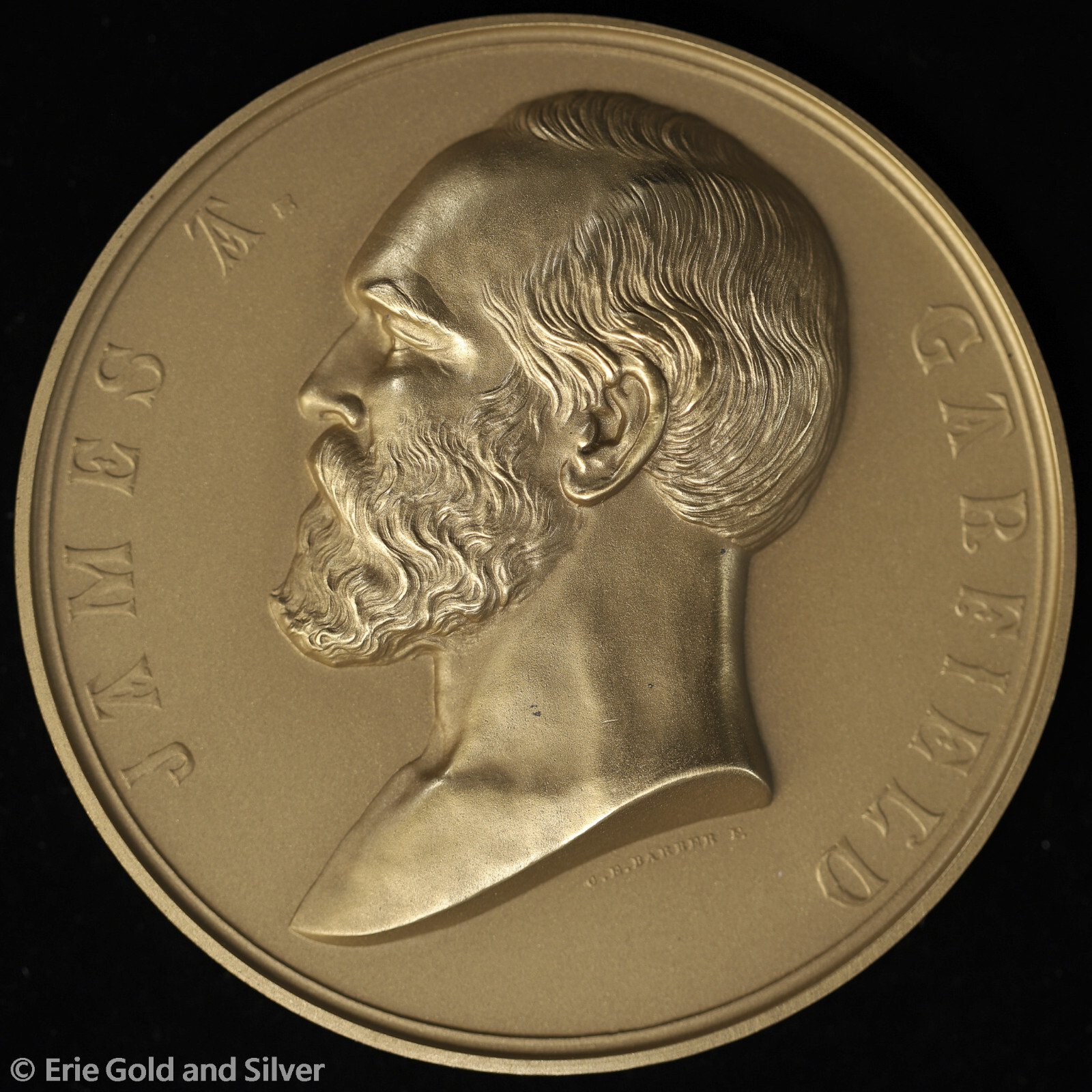 US Mint James A. Garfield President Inauguration Large 3 Inch Medallion ...