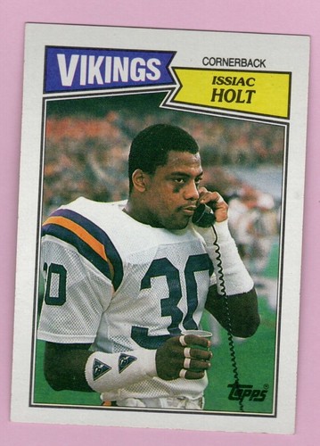 1987 Topps Football #210 Issiac Holt Minnesota Vikings Cornerback | eBay