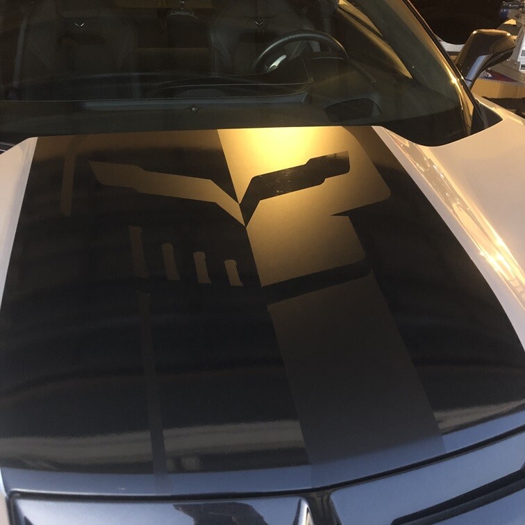 Chevy Corvette Hood Decal Vinyl Sticker Jake Logo C7 and Z06 Stingray ...