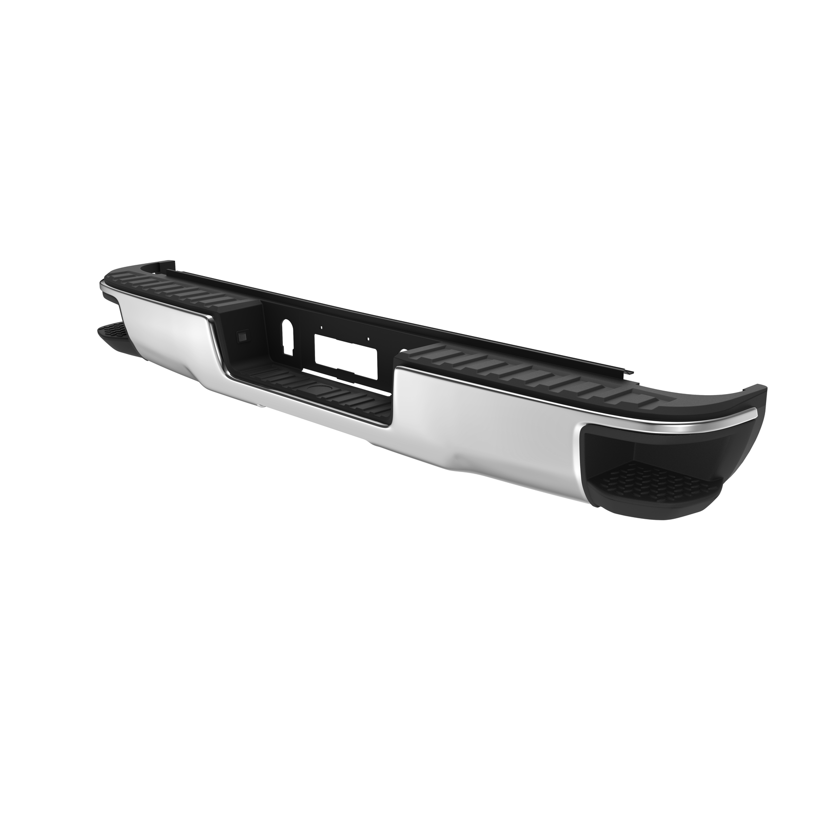Chrome Steel Rear Bumper Assembly For Chevy Silverado GMC Sierra 1500 ...