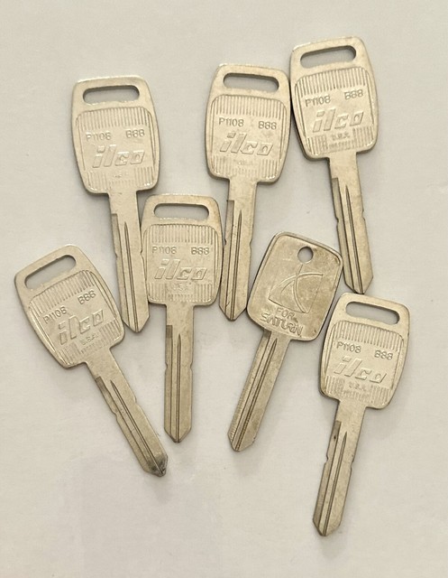 Ilco Uncut Key Blank for Saturn B88 B-88 P1108 GM-21 20 Keys A9 for ...