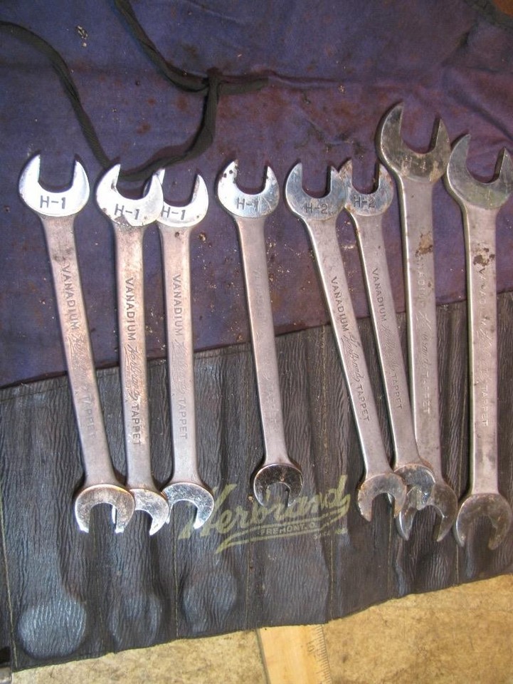 Vintage Herbrand 8 pc Thin Tappet Wrench Set | eBay