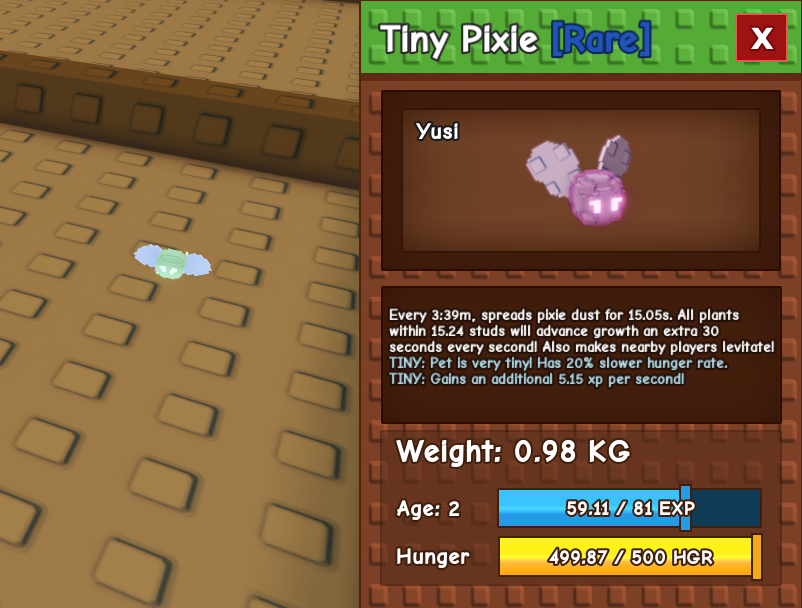 Tiny Pixie! - Grow A Garden - Roblox - Fast & Easy! | eBay