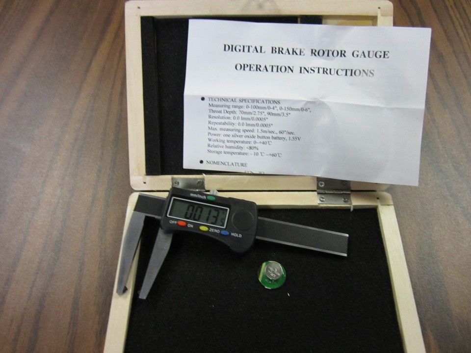 Digital Brake Rotor Gage Caliper X-large screen --new | eBay
