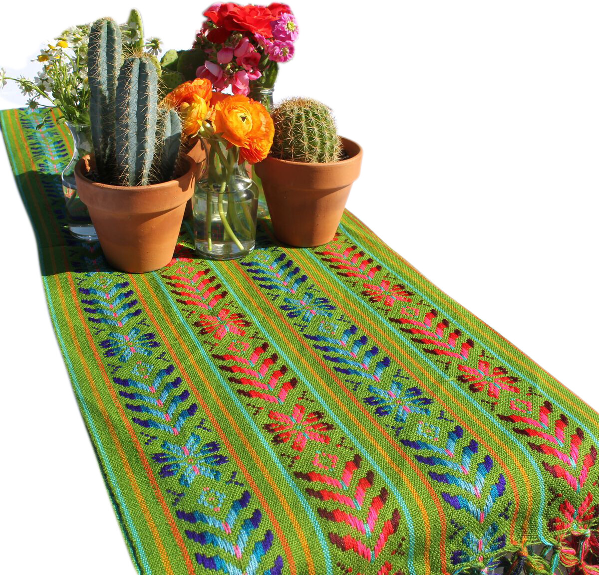 Mexican Rebozo Serape Aztec Table Runner 80" by 14". Choose from many ...
