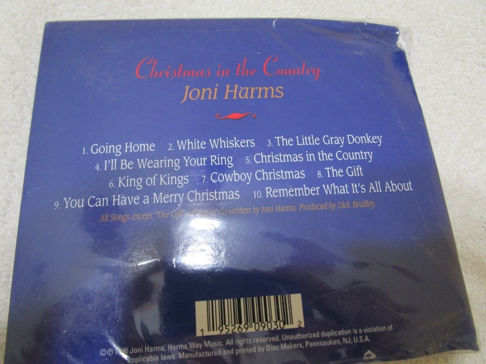 Christmas in the Country by Joni Harms CD (Harms Way Music, 1996) FREE ...