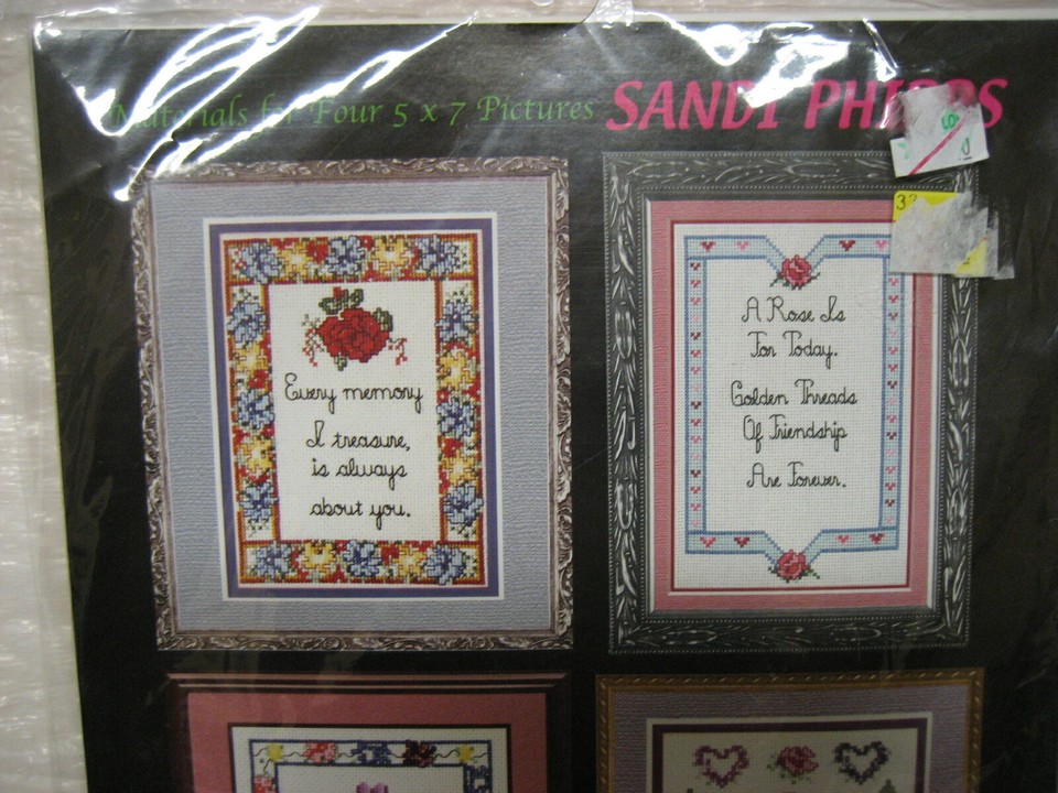 SANDI PHIPPS cross-stitch MEMORIES 4 stitch charts and pattern kits ...
