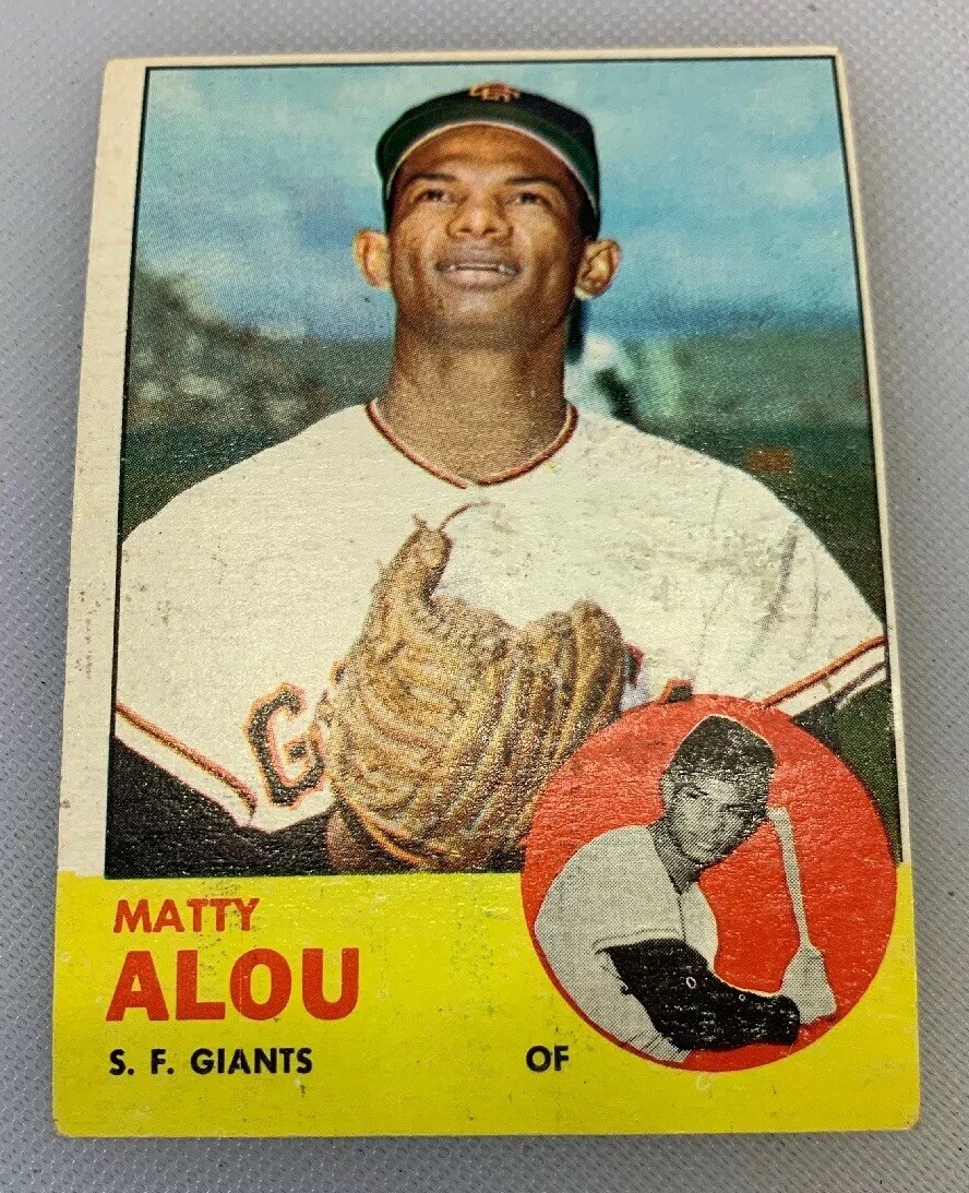 1963 Topps # 128 Matty Alou Baseball Card San Francisco Giants SF | eBay