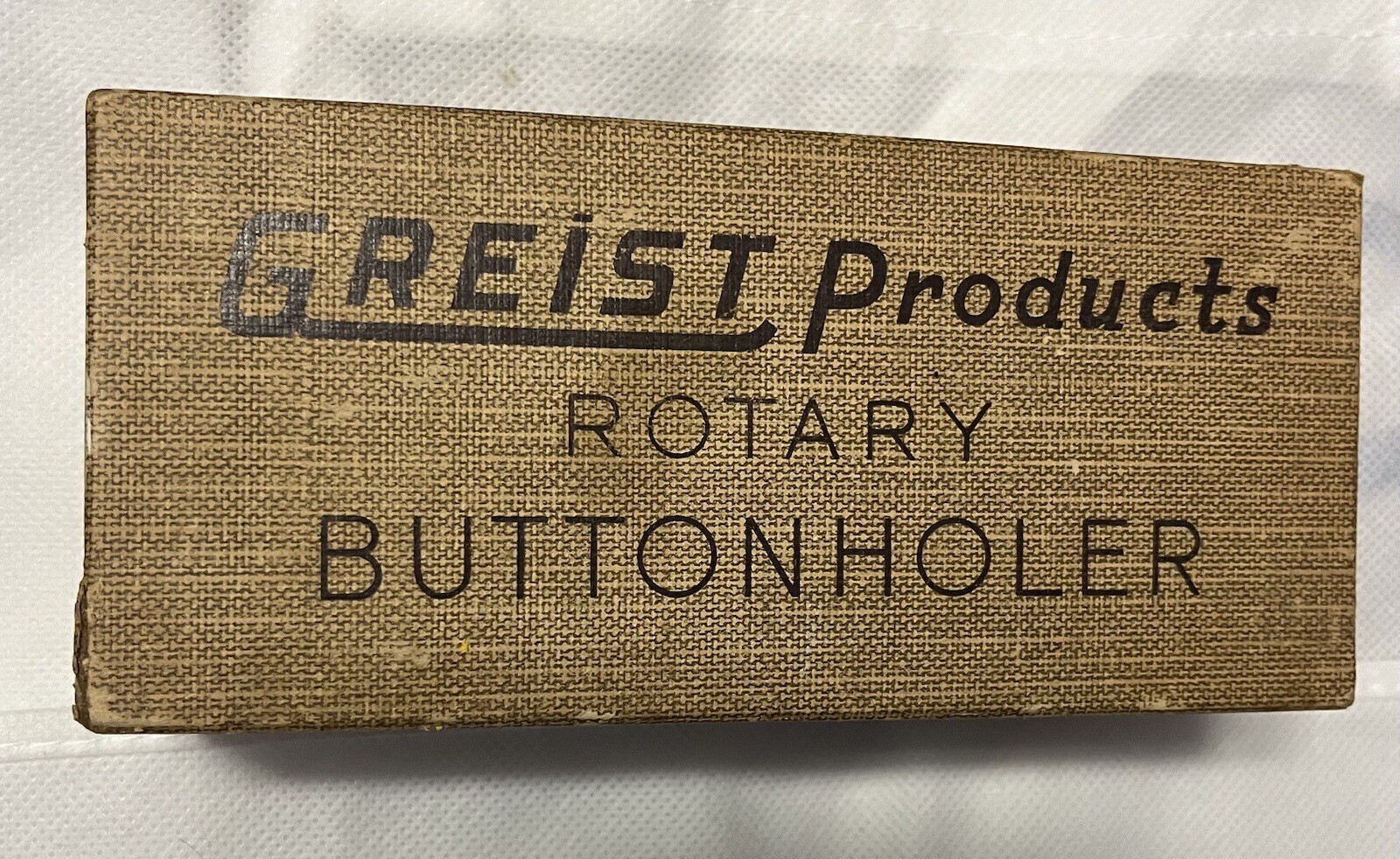 GREIST Rotary Buttonholer & GREIST Attachments in Original Boxes ...