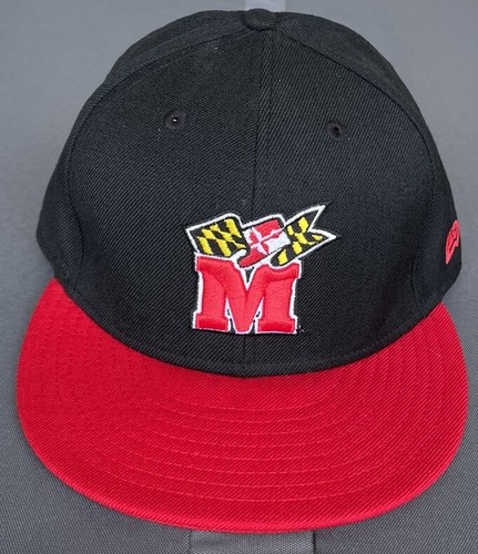 Maryland Terrapins Terps New Era Hat Cap 100% Wool Size 7 3/8 5950 ...