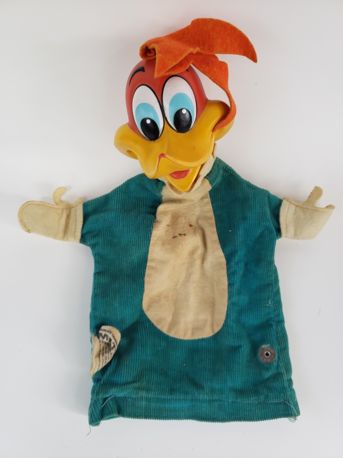 Mattel Vintage 1960s Woody Woodpecker Hand Puppet TV Cartoon Character ...
