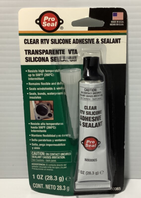 PROSEAL CLEAR RTV SILICONE ADHESIVE & SEALANT (N80066) | eBay