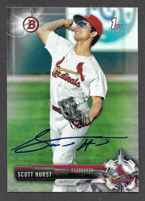2017 BOWMAN BD 126 Scott Hurst ST LOUIS CARDINALS SIGNED AUTOGRAPH AUTO COA | eBay
