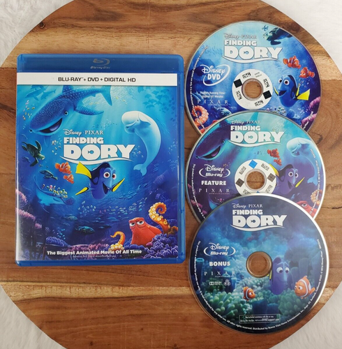 Disney Pixar Finding Dory Combo Pack Digital HD Blu Ray & DVD 3-Disc ...