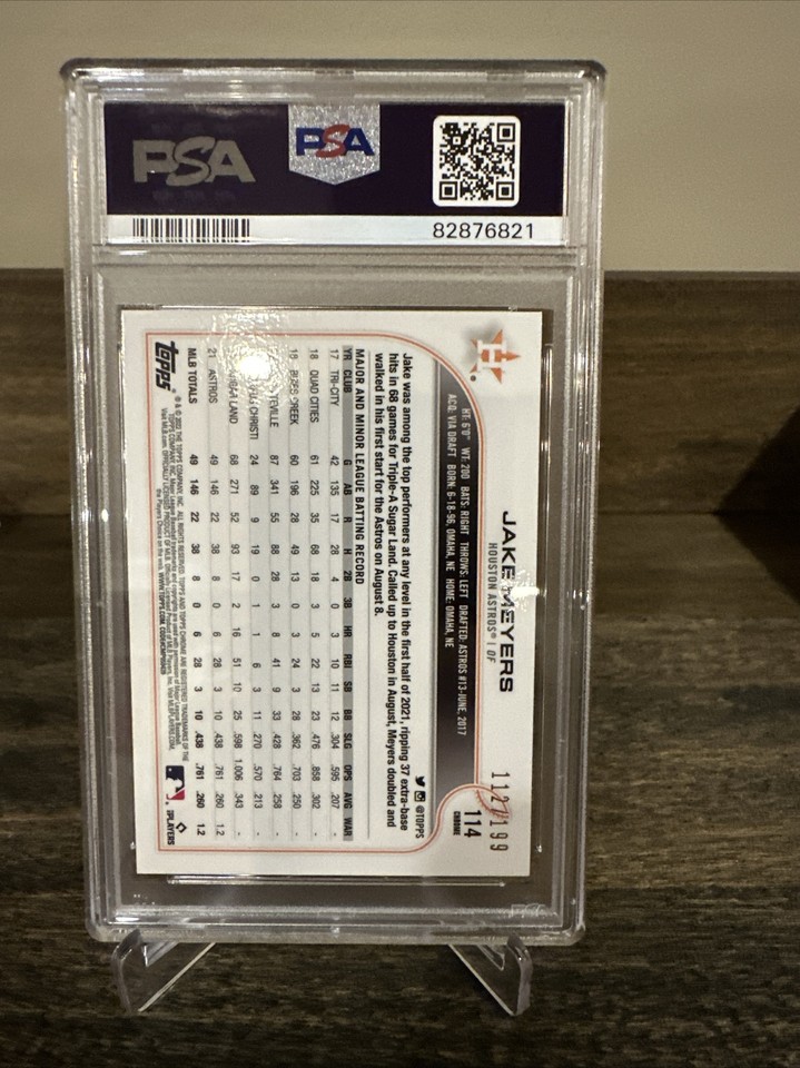 2022 Topps Chrome Sonic Jake Meyers Aqua/pink Sonic Refractor Psa 10 | eBay