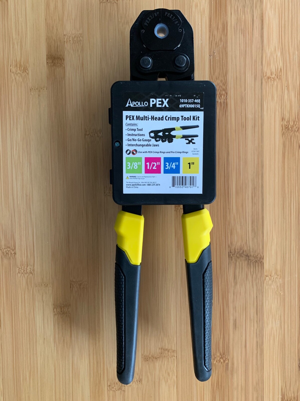 - Apollo PEX Multi-Head Crimp Tool Kit (69PTKH0015Q) (3/8" 1/2" 3/4" 1 ...