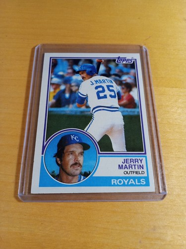 1983 TOPPS #626 JERRY MARTIN Kansas City Royals Baseball Card ...