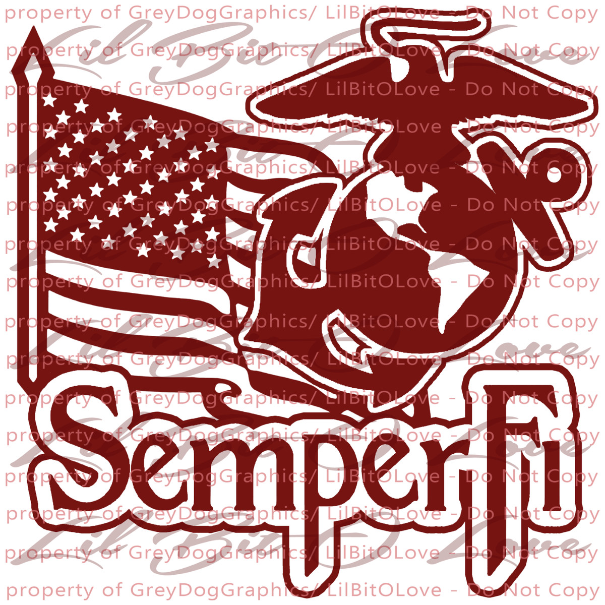 Semper Fi Logo Font