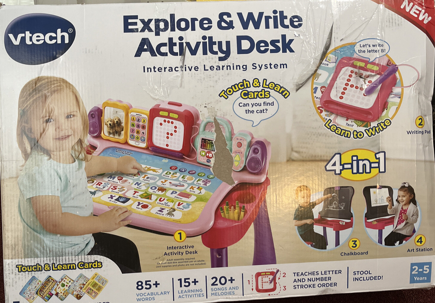 VTech Touch and Learn Activity Desk Deluxe - Pink for sale online | eBay