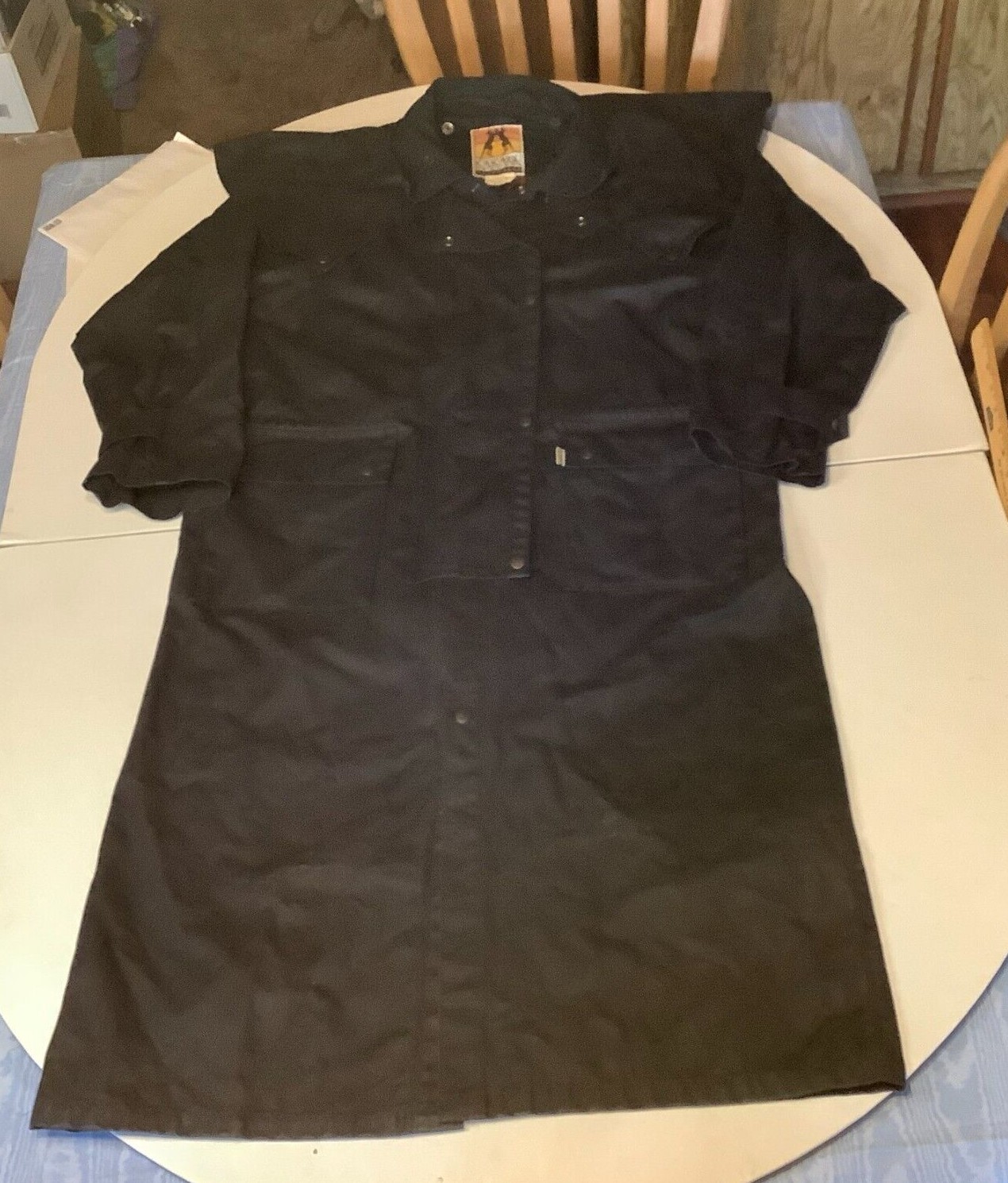 Men's Kakadu Traders Oilskin Drover Dust Jacket Size … - Gem